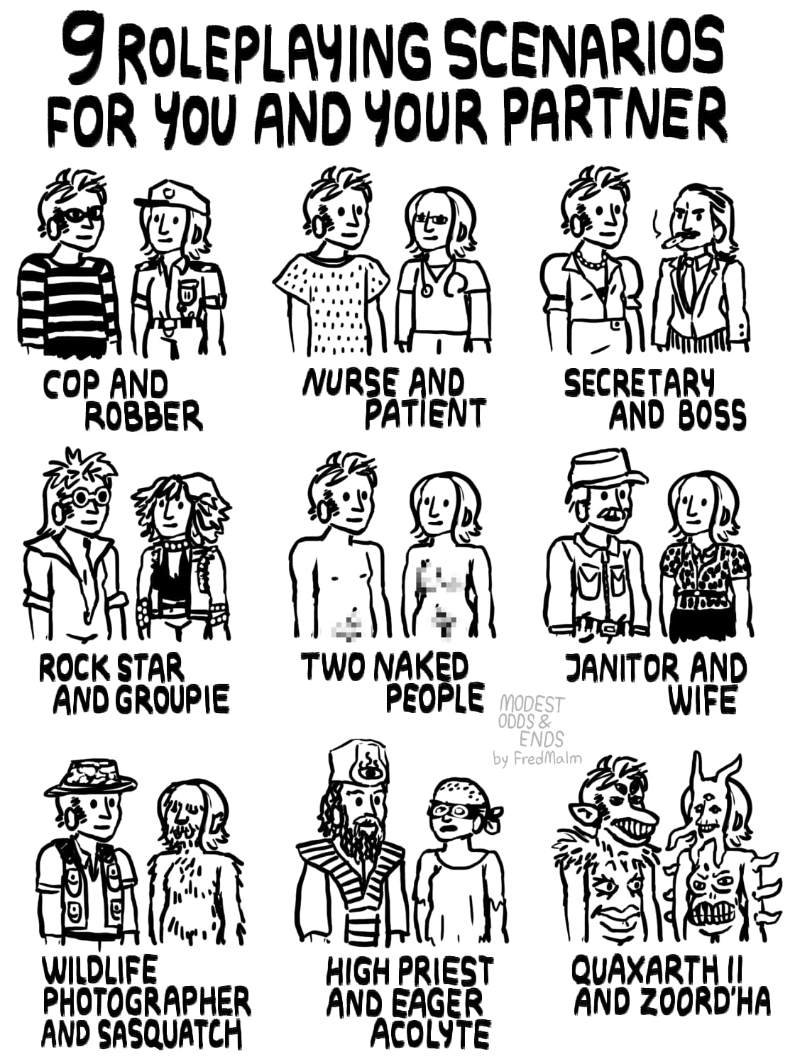 9 roleplaying scenarios for you and your partner