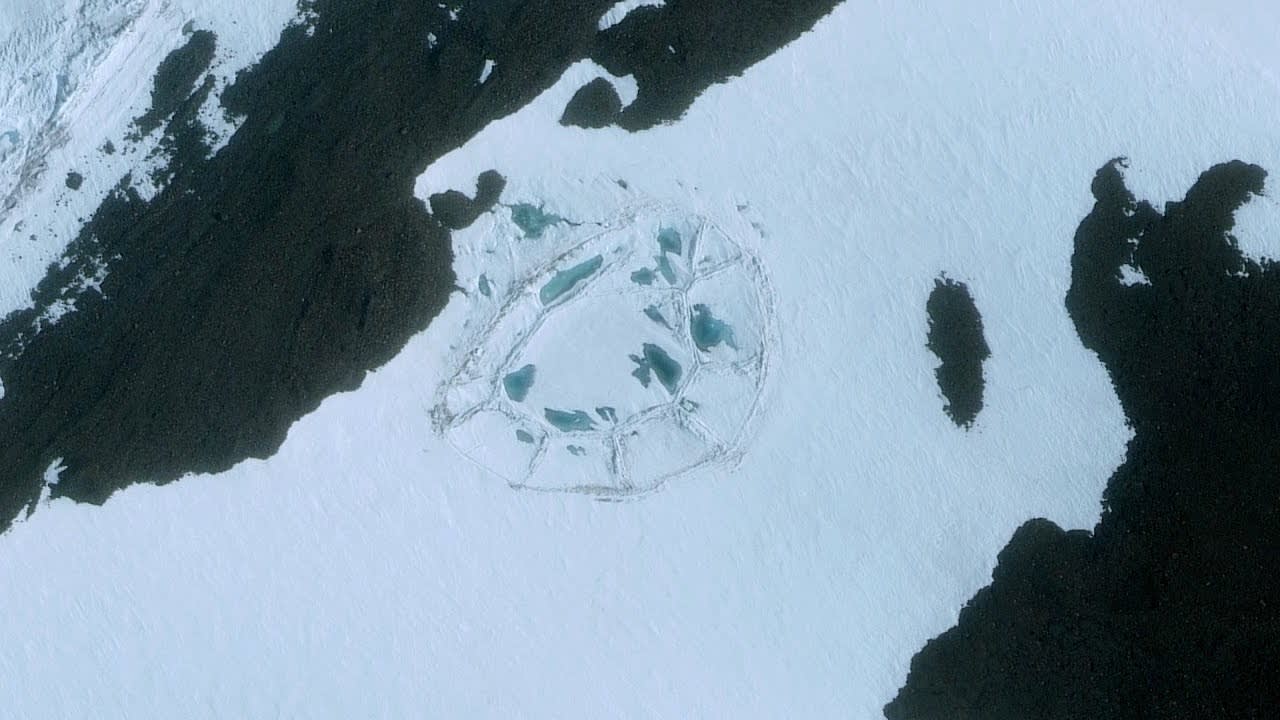 Unusual structure in Antarctica (discovered in 2012) which looks ...