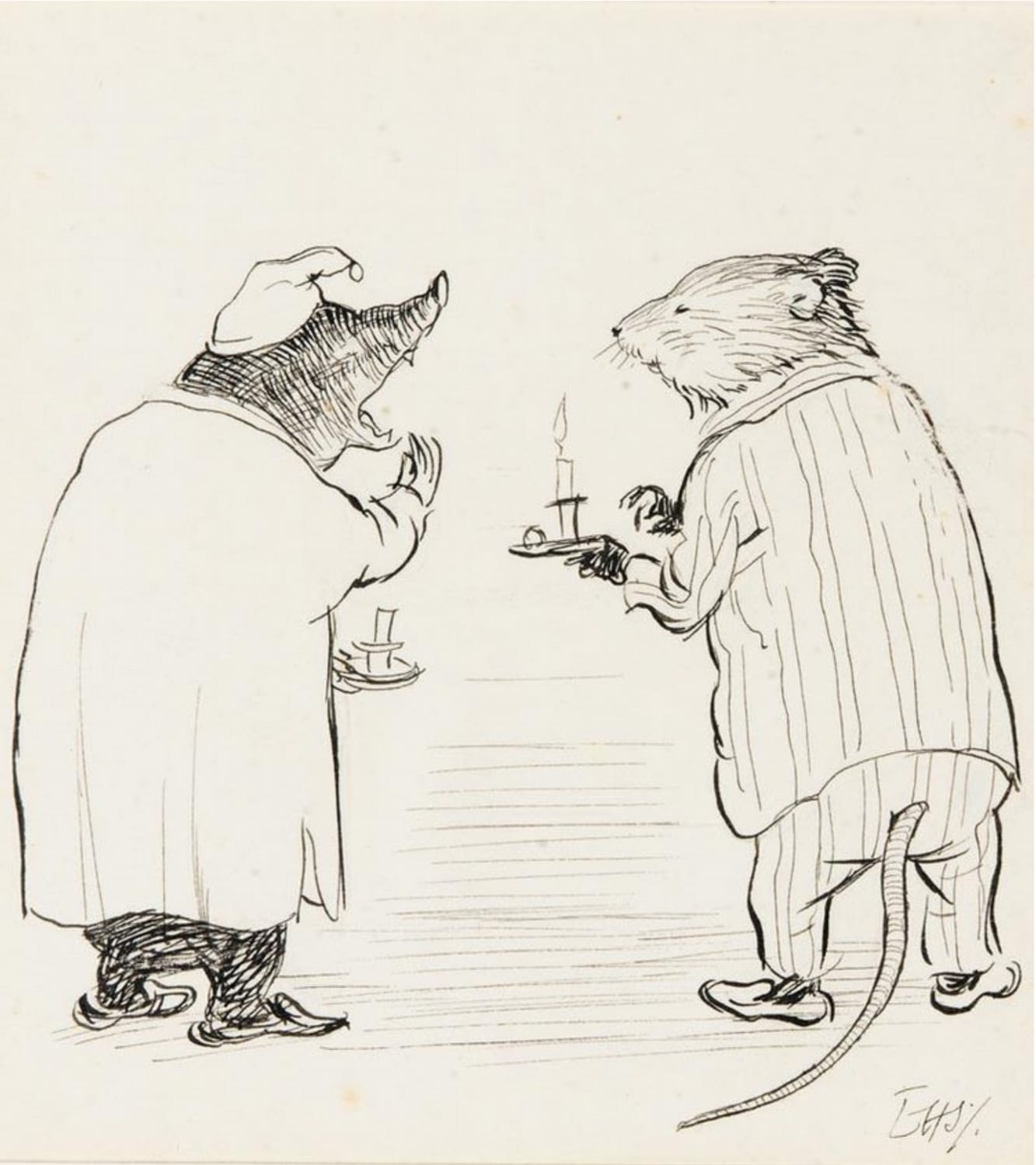 E.H. Shepard’s illustrations for The Wind in the Willows