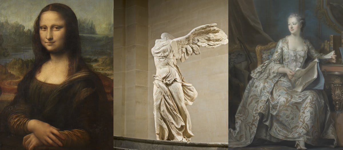 Take a closer look at three famous ladies of the Louvre! 🔍 See the ...