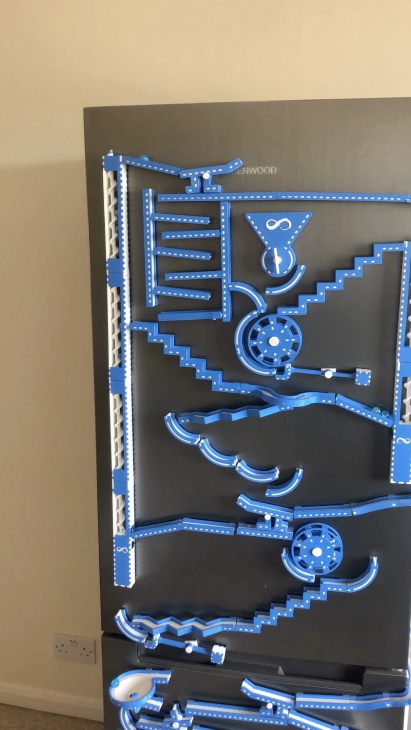 A modular and magnetic marble run I designed