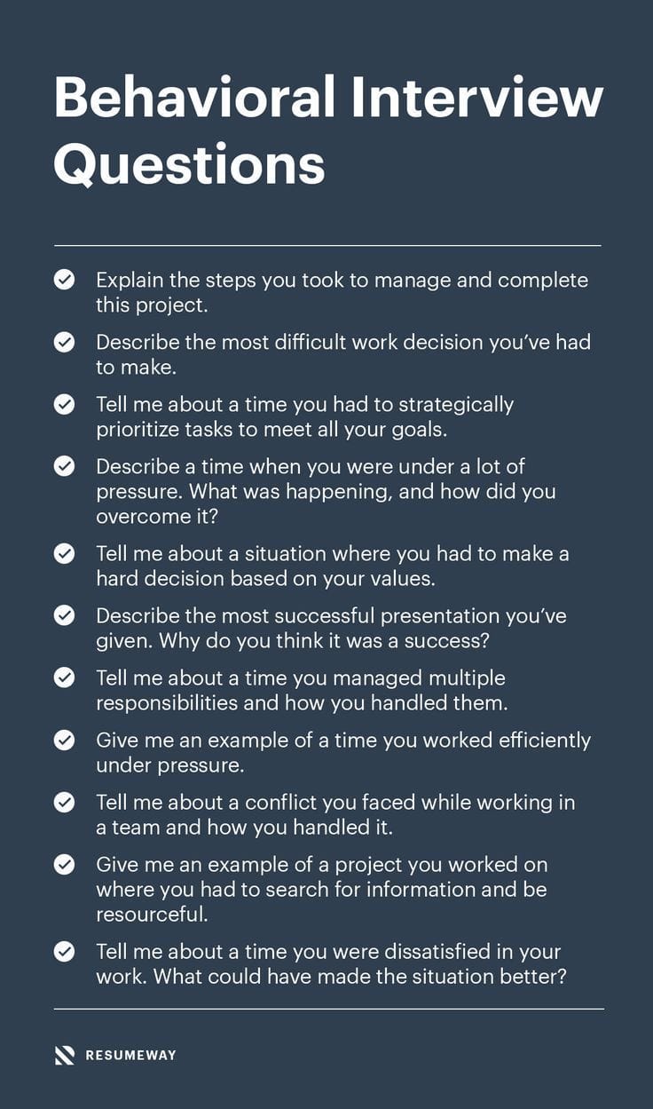 Behavioral Interview Questions