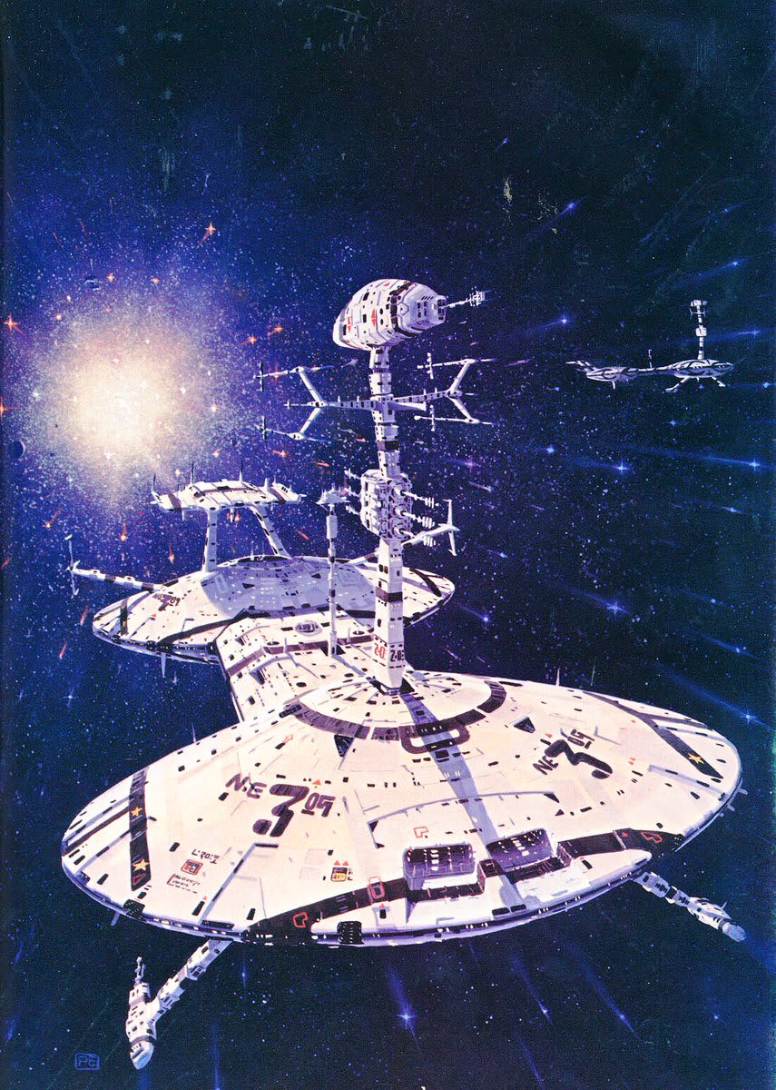 Painting by Peter Elson from the book Dangerous Frontiers (Galactic ...
