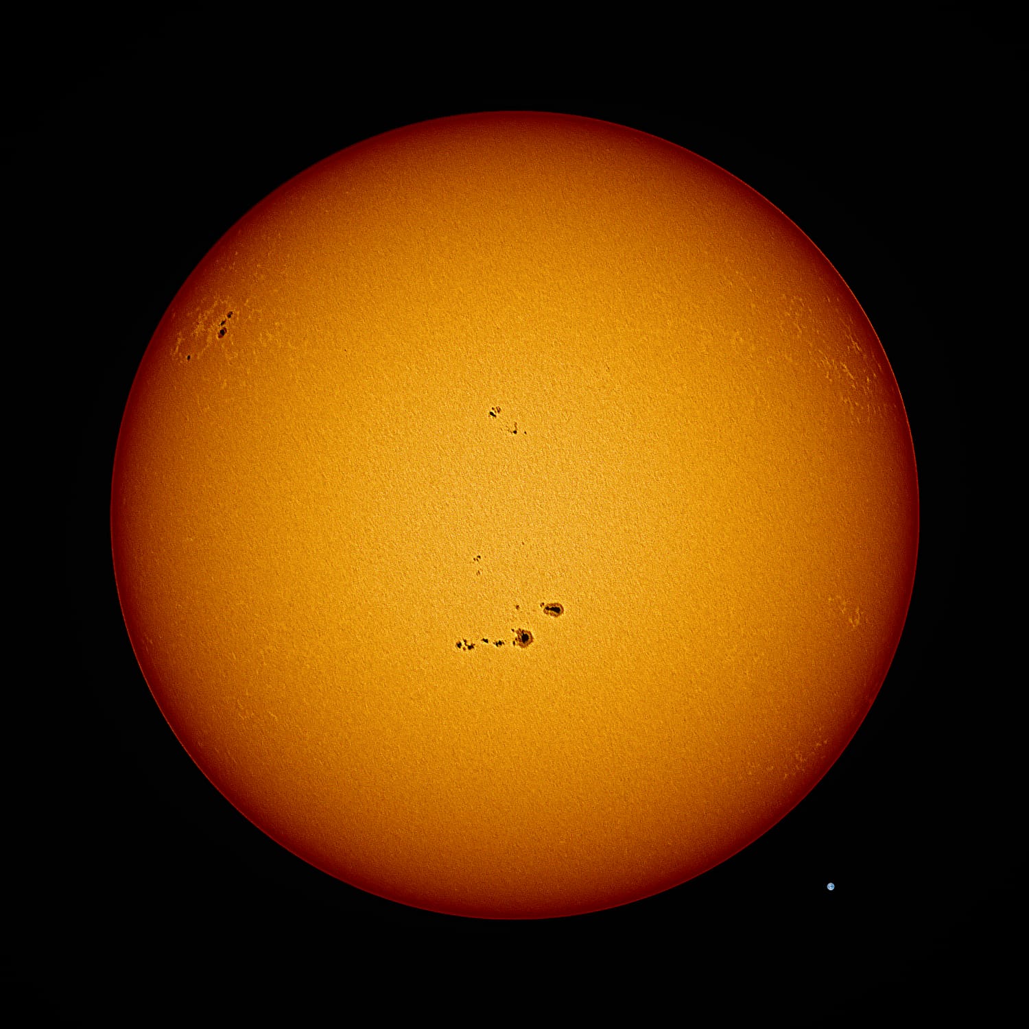 Took my first ever picture of the Sun this week. You can see several ...