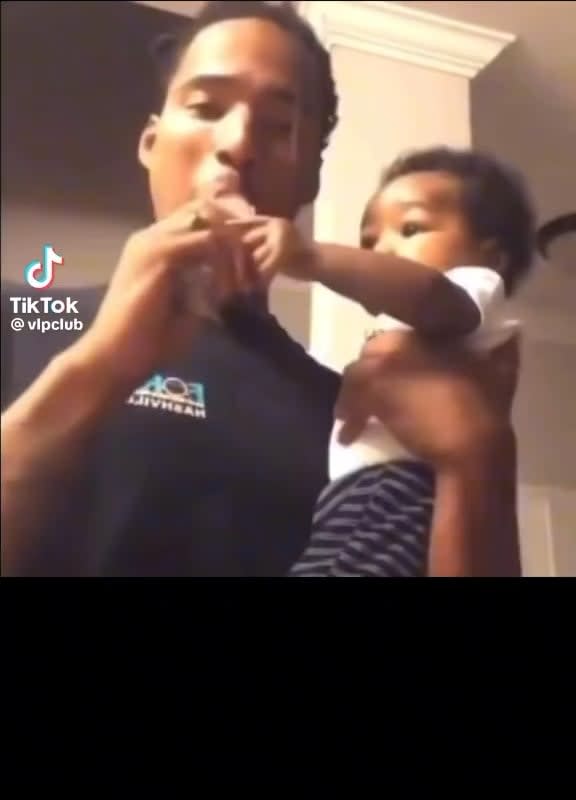 Baby finds out there’s more to life than just milk