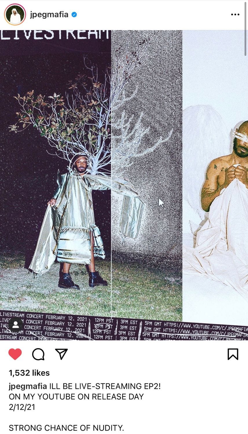 EP2! from JPEGMAFIA coming 2/12