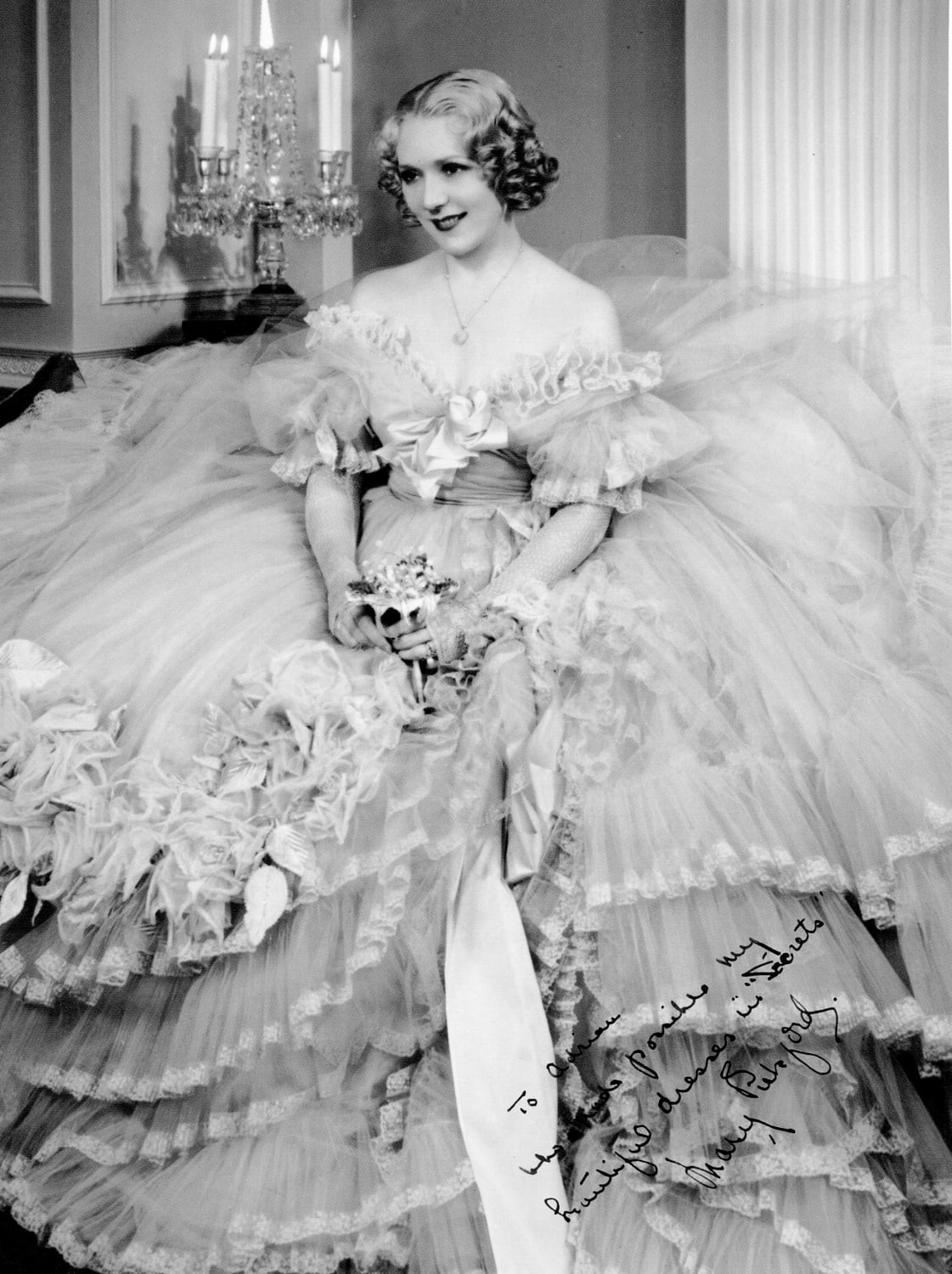 Mary Pickford in a publicity photo for Secrets (1933) The photo is ...
