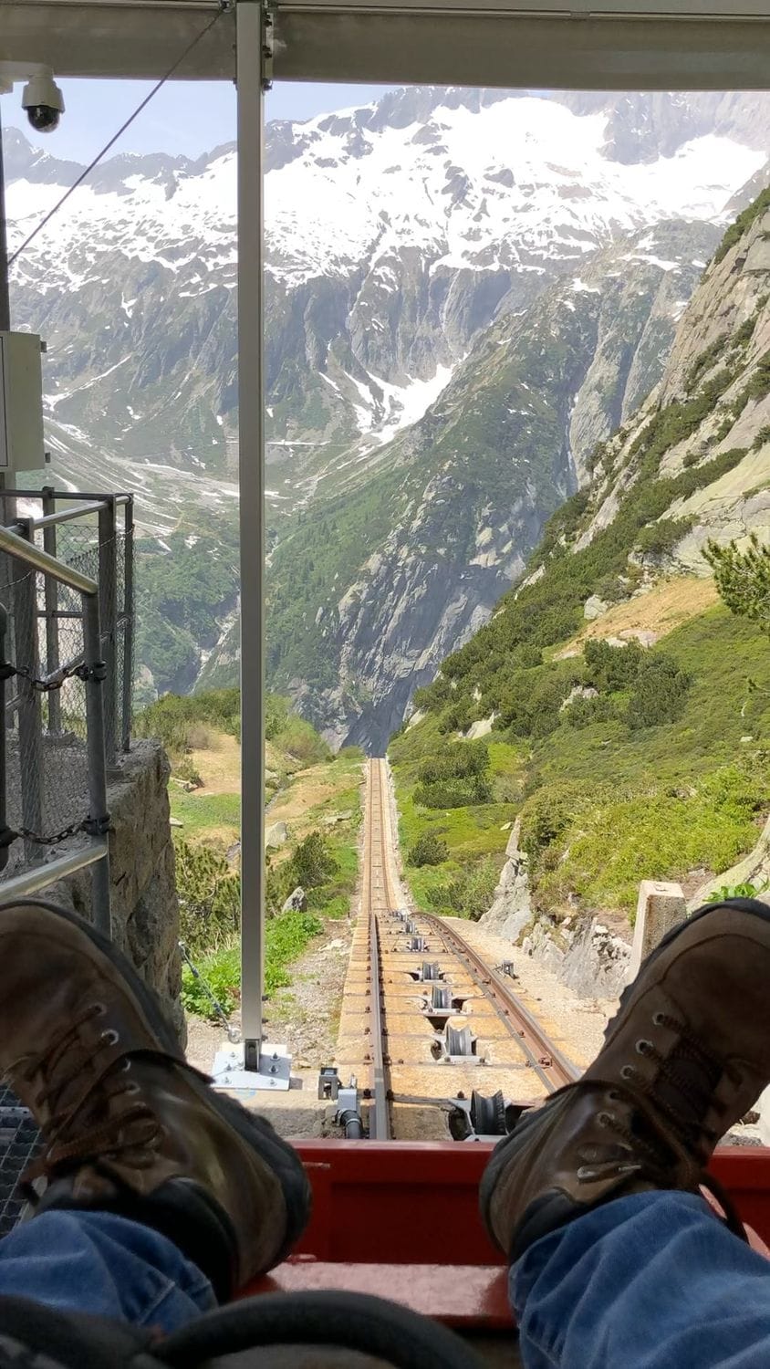 I just took one of the steepest funiculars in Europe