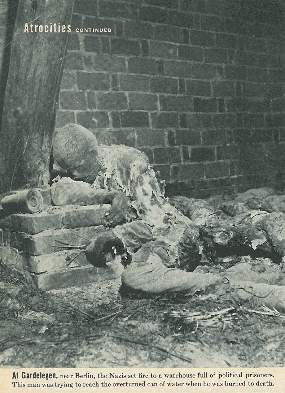 Life, May 7, 1945 Extreme heat causes tendons and muscles to contract ...