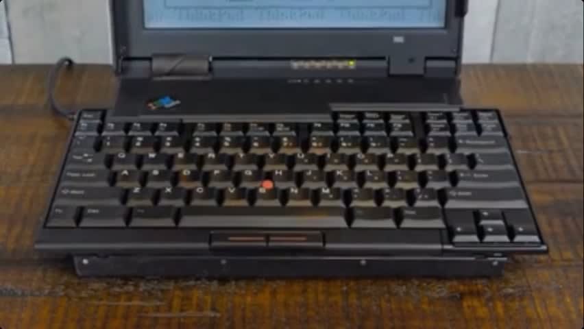 Not wanting to sacrifice their beloved full-sized keyboard, IBM’s 1995 ...