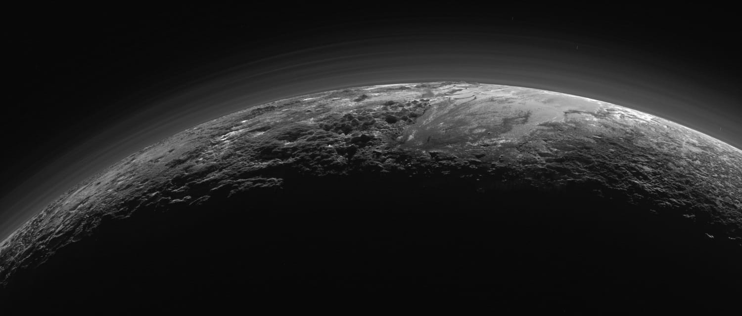 Pluto - atmosphere and complex surface features (link in comments)