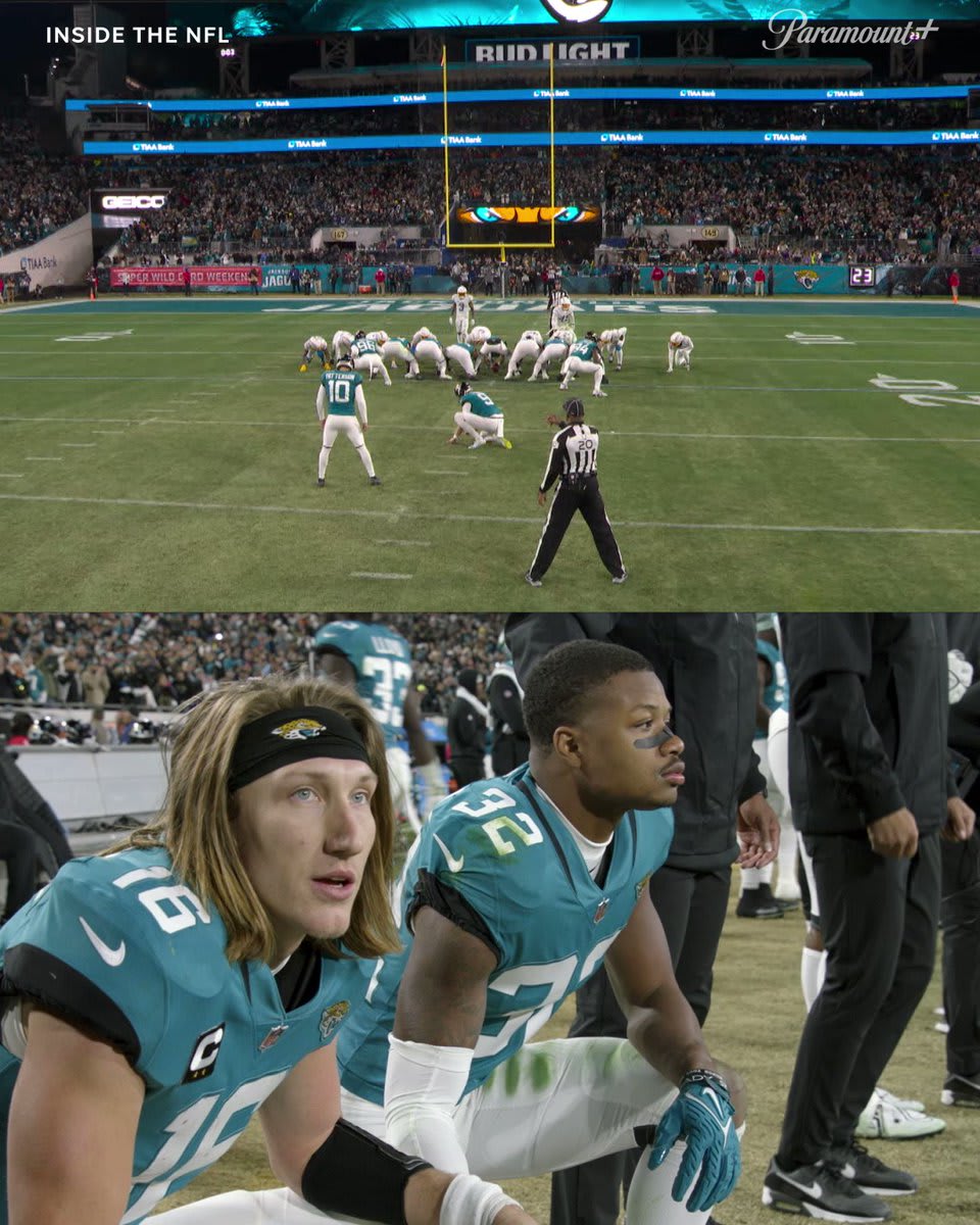 Down 27, but the @Jaguars never gave up. @Trevorlawrencee's reaction to ...