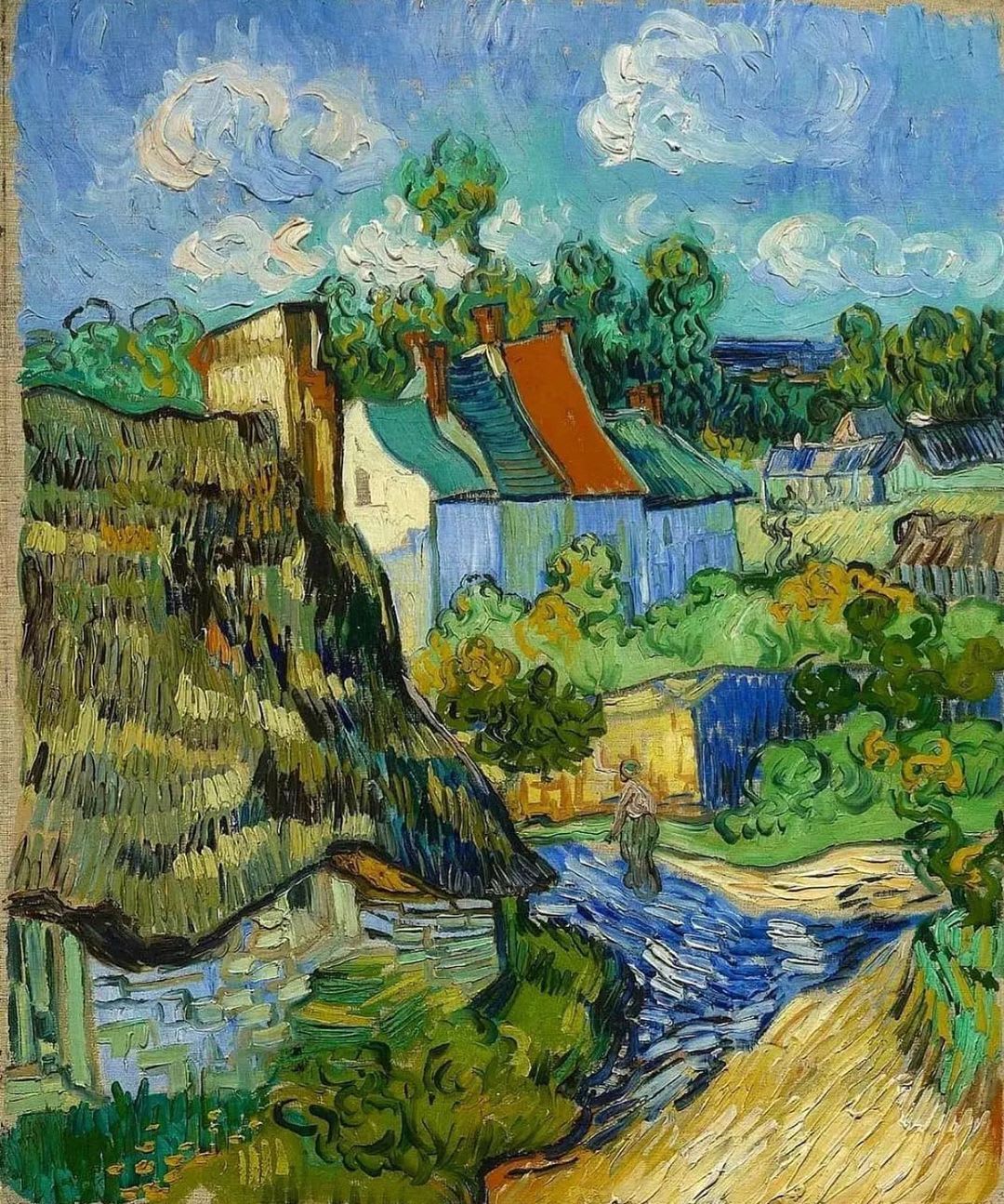 Knowledge Is Power on Instagram: “. ‘Houses at Auvers’ By Vincent Van Gogh (1890)” | Vincent van ...