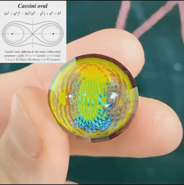 I make diamond cutting designs for glass art that are inspired by math ...