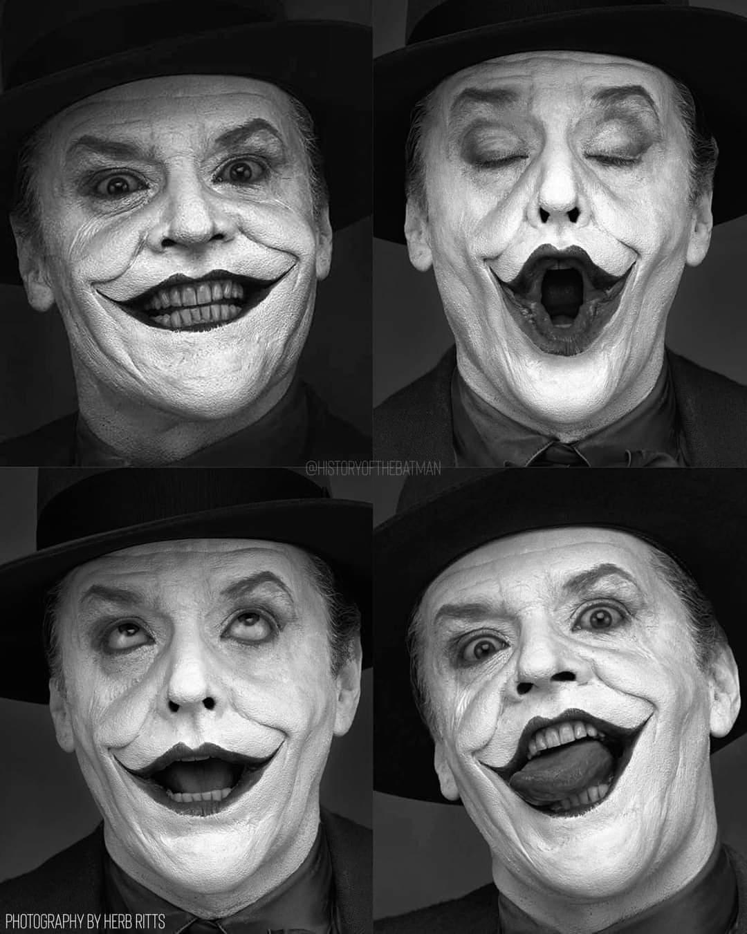 Jack Nicholson as The Joker. Photo Credit: Herb Ritts. 1988.