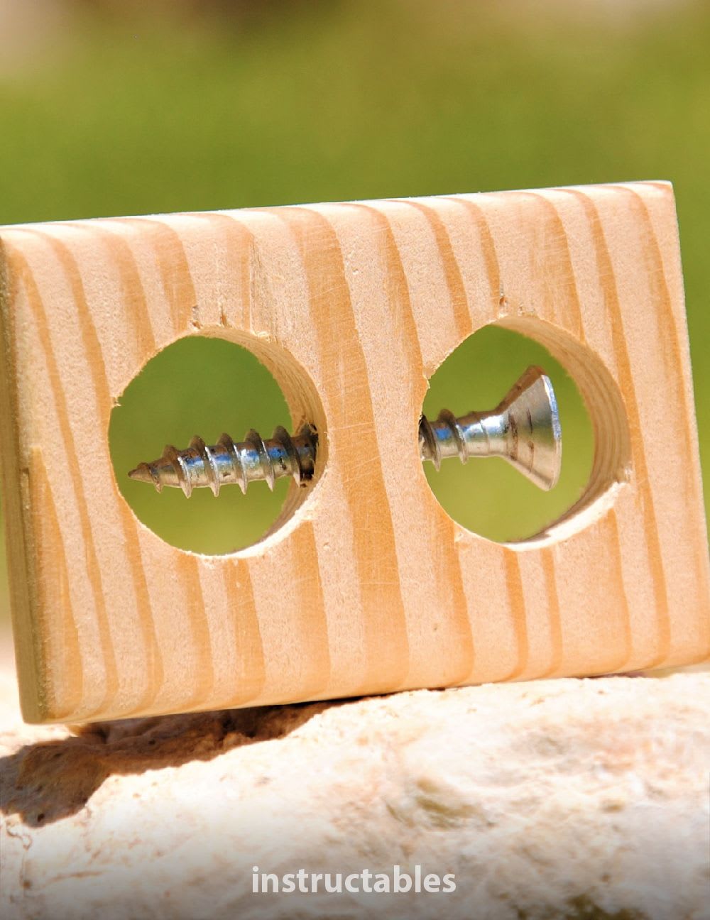 Impossible Screw in a Block of Wood | Awesome woodworking ideas, Wood ...