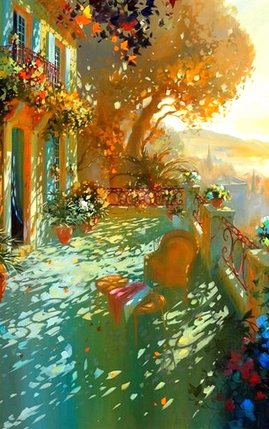 Painting by Laurent Parcelier, was born in 1962 , French painter.