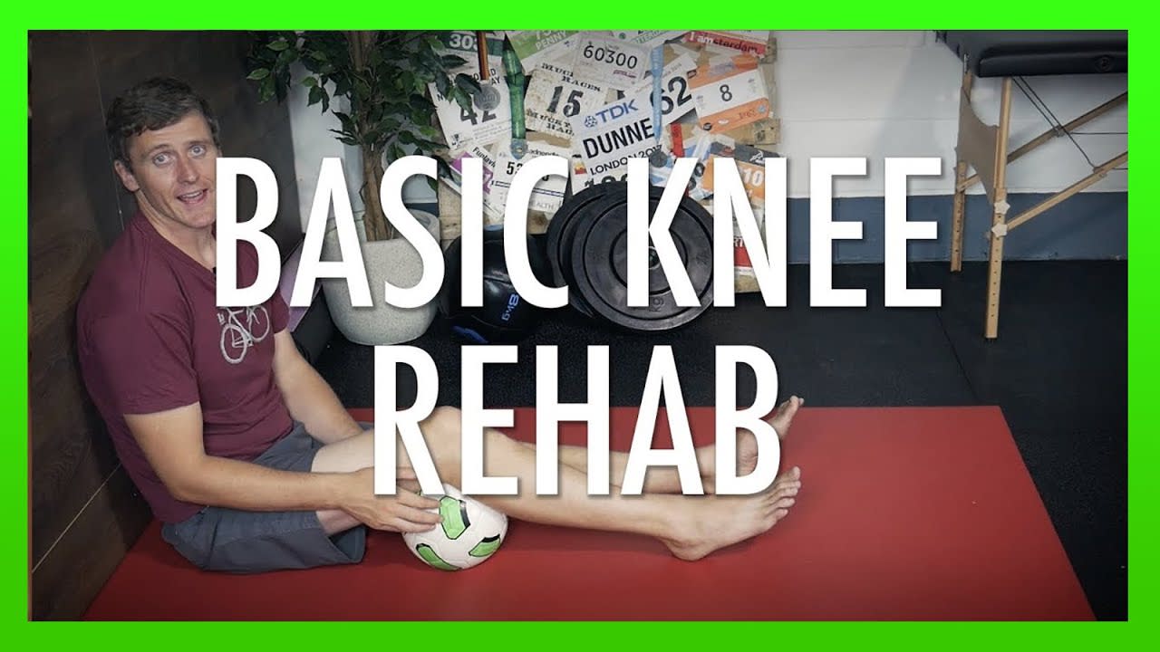 Basic Knee Rehab Exercise - Inner Range Quads Holds