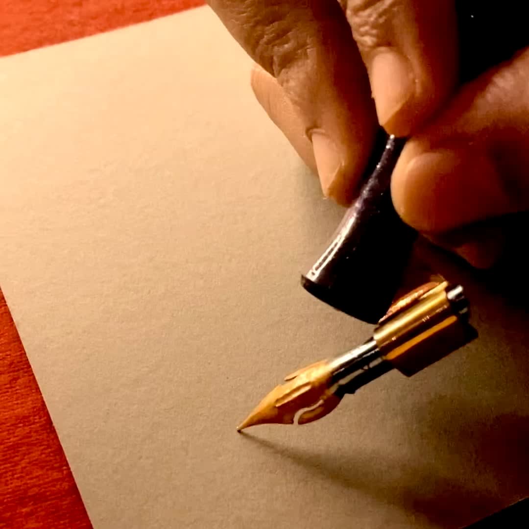 The way ink dries on paper looks beautiful.