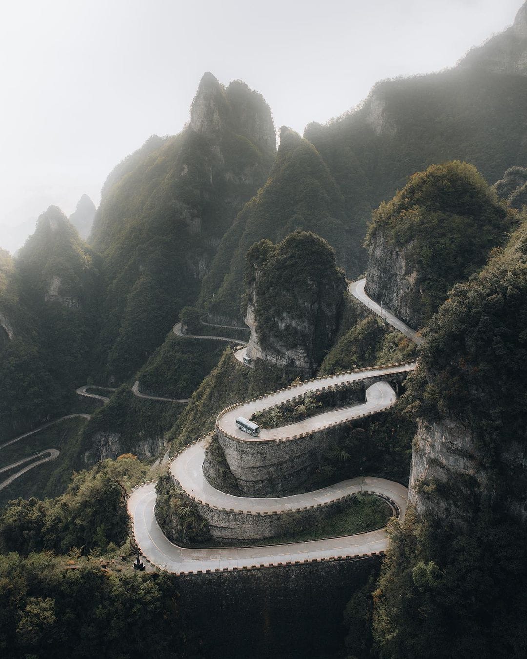 Roads in Zhangjiajie, Hunan, China
