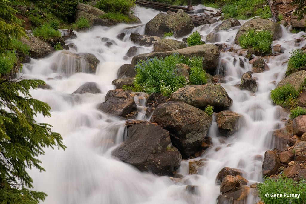 Photo Of The Day: “Mountain Cascade” by Gene Putney. Location: Colorado. View our Photo Of The ...