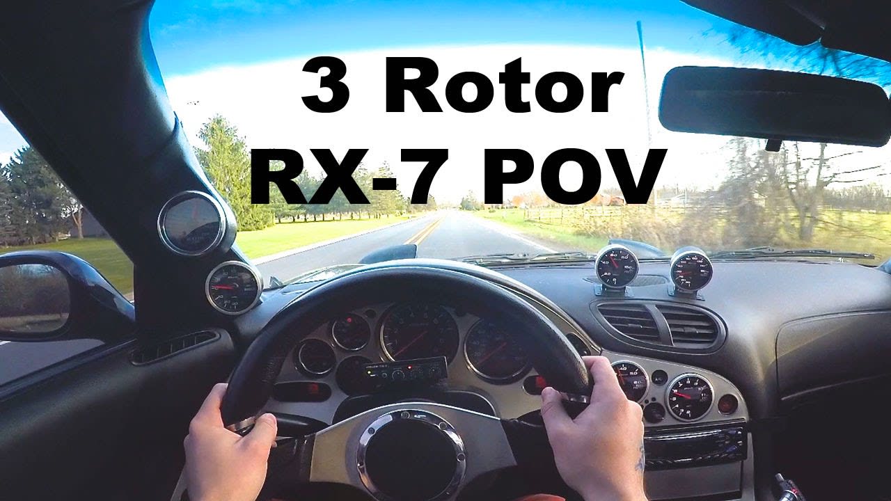 750hp 3 Rotor RX-7 POV Drive!