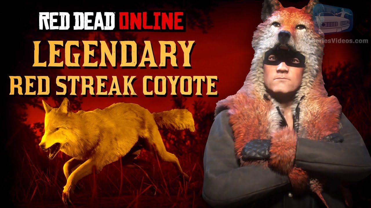 Red Dead Online - Legendary Red Streak Coyote Location [Animal Field Guide]