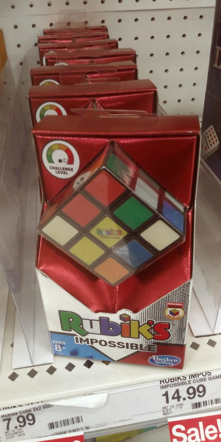A Rubix Cube that changes color depending on the angle you look at it