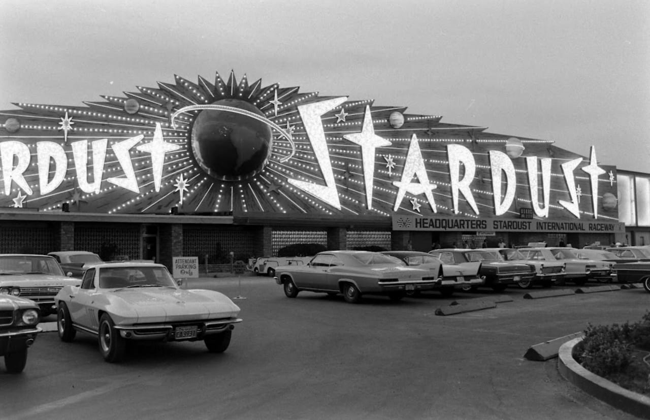 Stardust, Las Vegas, April 1966 Stardust’s International Raceway was a track in Spring Valley ...