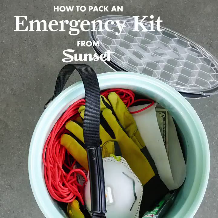 Be ready for any disaster with a pre-packed emergency kit. Full packing list: