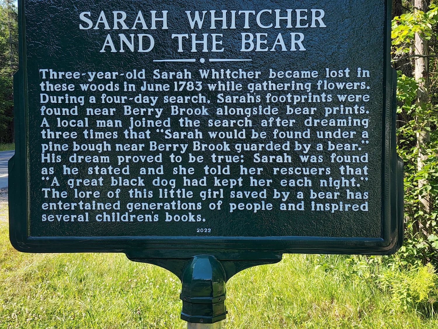 Sarah Witcher and the Bear