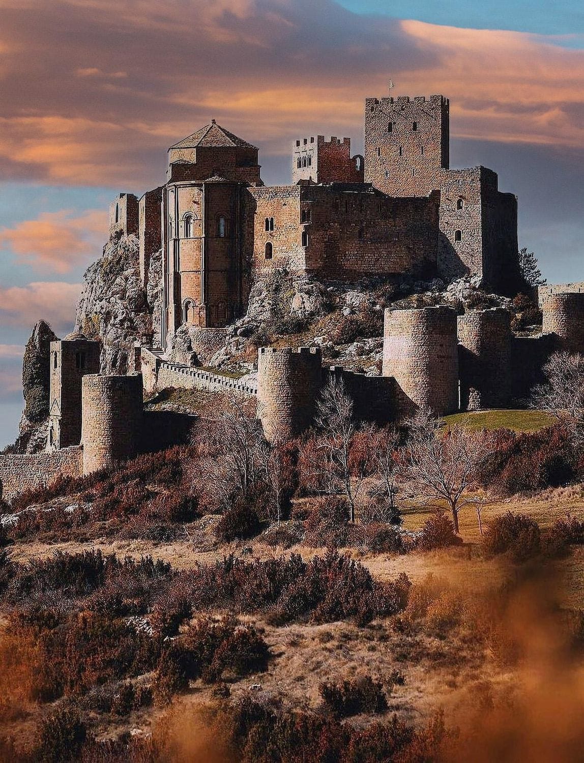 Castle of Loarre - Aragon - Spain - Built on the frontier of the ...
