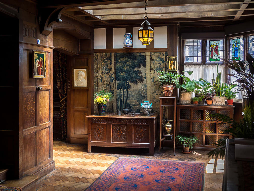 Interiors of Wightwick Manor, Wolverhampton, built by Edward Ould for ...