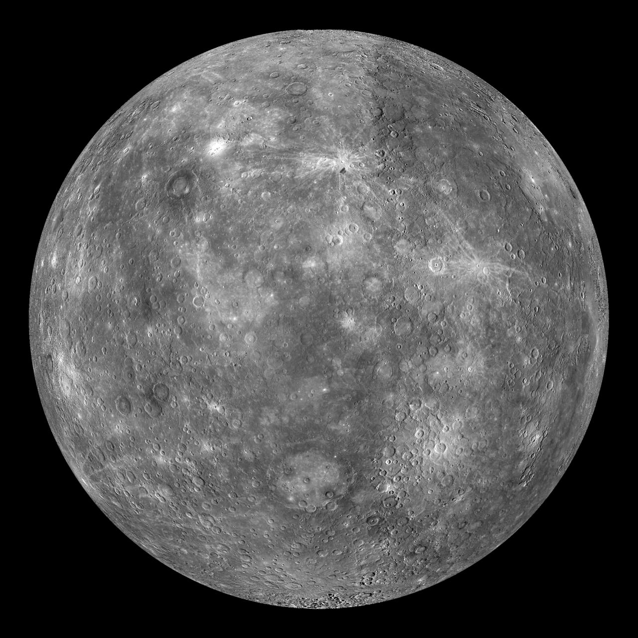 The planet Mercury in a mosaic of images collected by the Messenger ...
