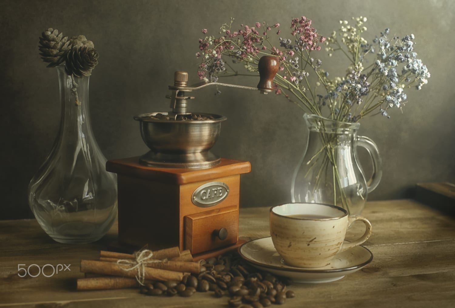 Coffee theme. Still life, vintage