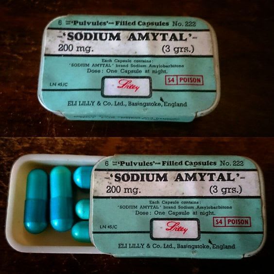 Sodium amytal a vintage 'truth serum' from 1940-50 period still with ...