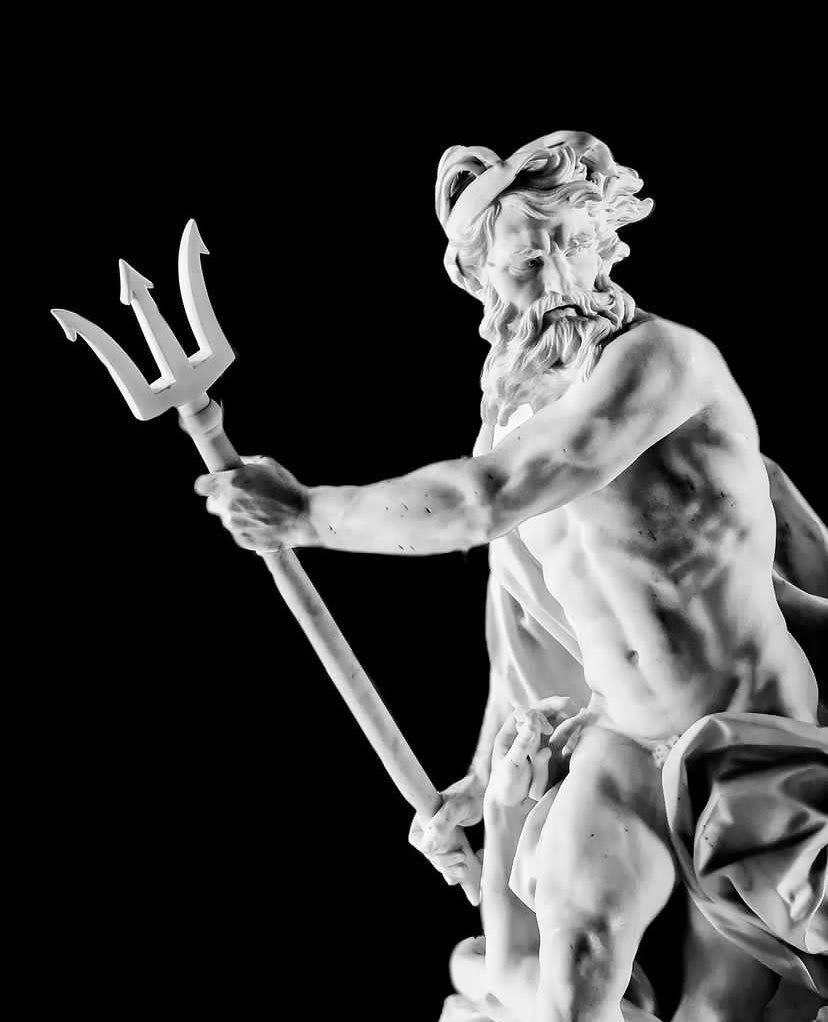 Neptune calming the angry waves 1757, by Lambert - Sigisbert Adam