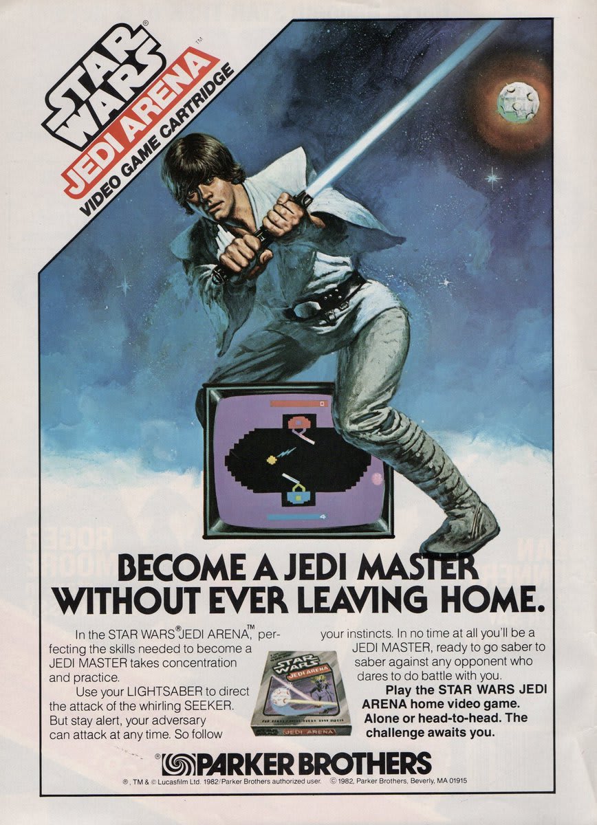 Star Wars Jedi Arena video game, 1983