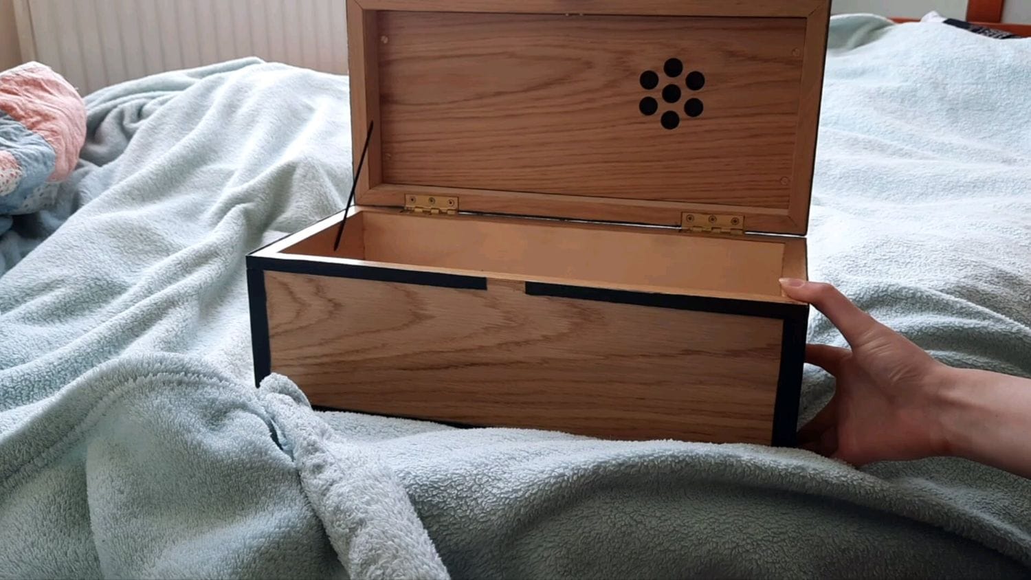 Wooden minecraft chest, made for me by my dad - complete with open ...
