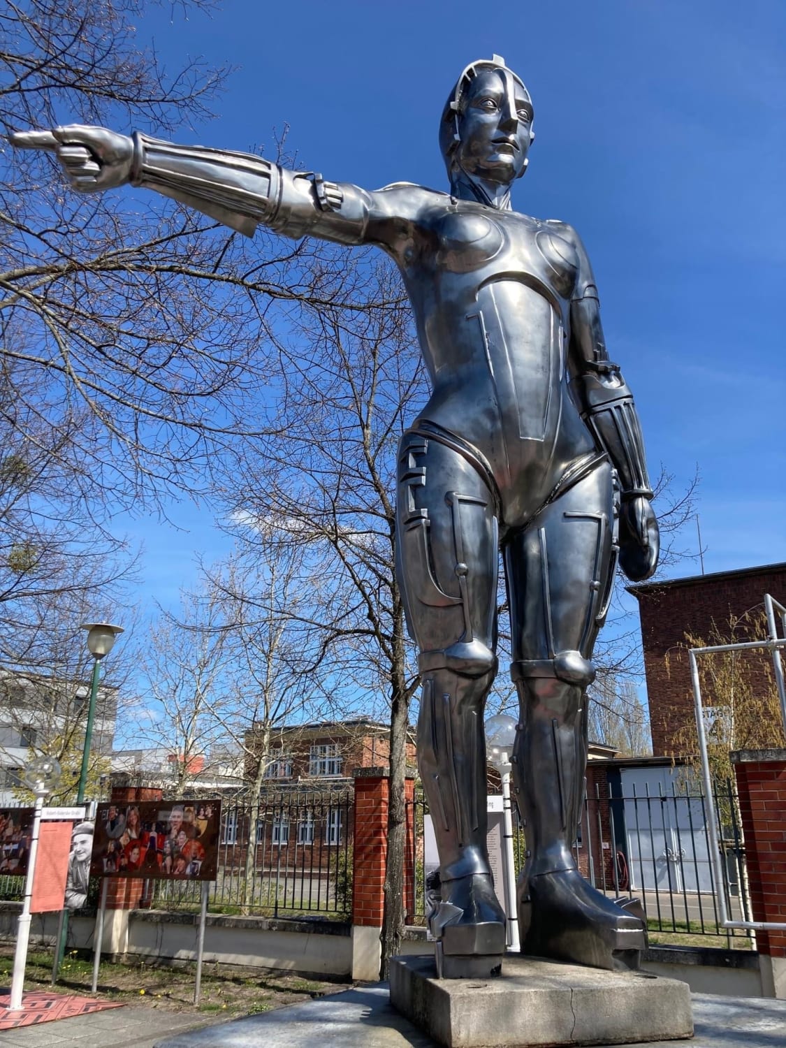 A statue of Maria from the movie Metropolis directed by Fritz Lang and ...