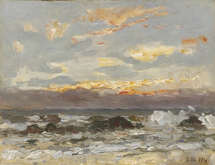Sunset over the Sea - Gerhard Munthe German 1875-1927
