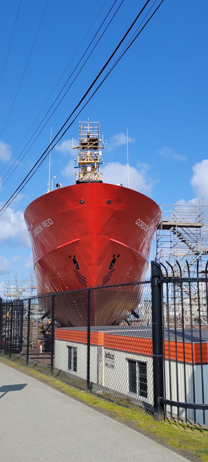 CCGS Gordon Reid at Point Hope Maritime Shipyard, Victoria BC