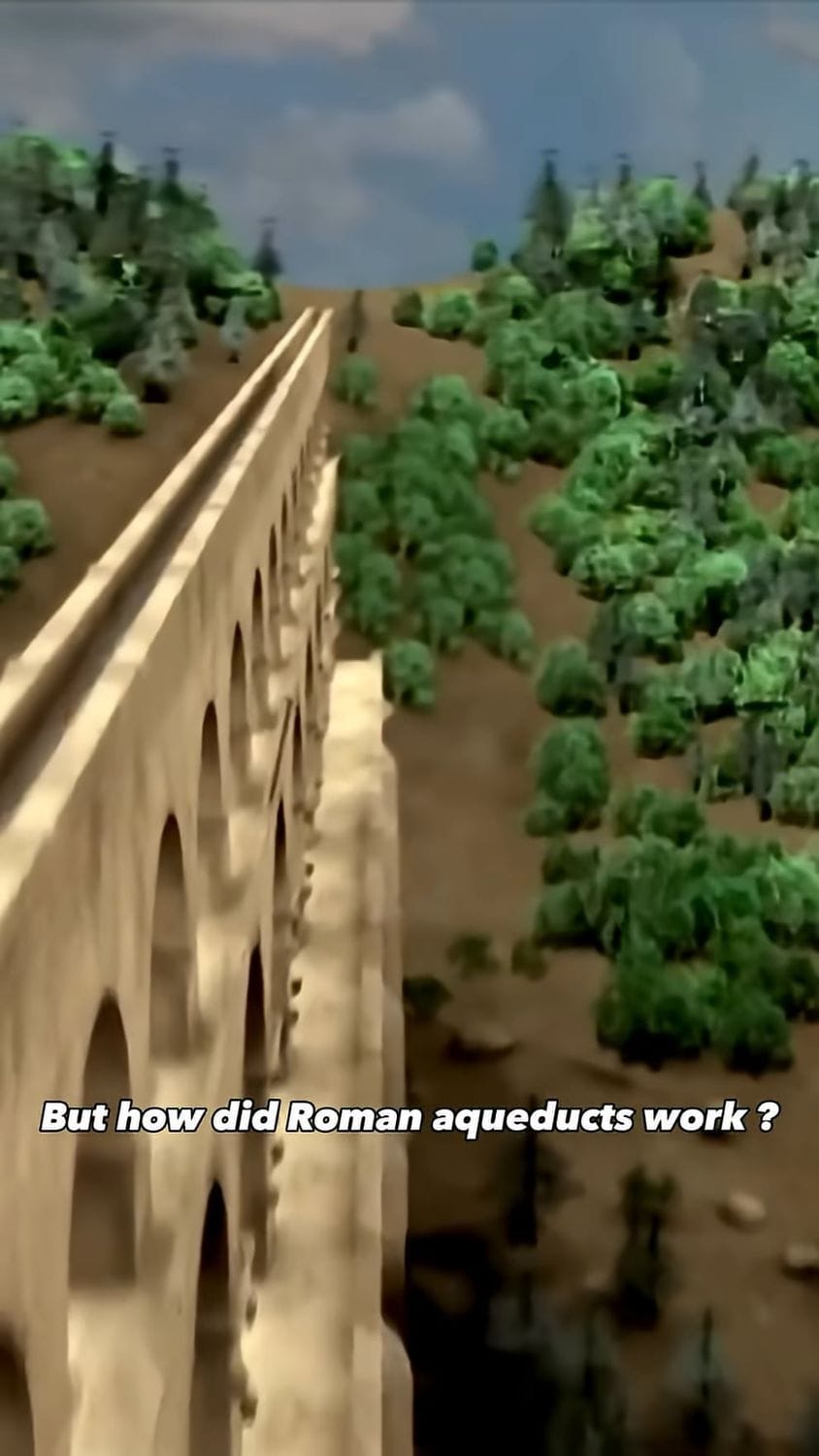 The engineering of roman aqueducts explained.