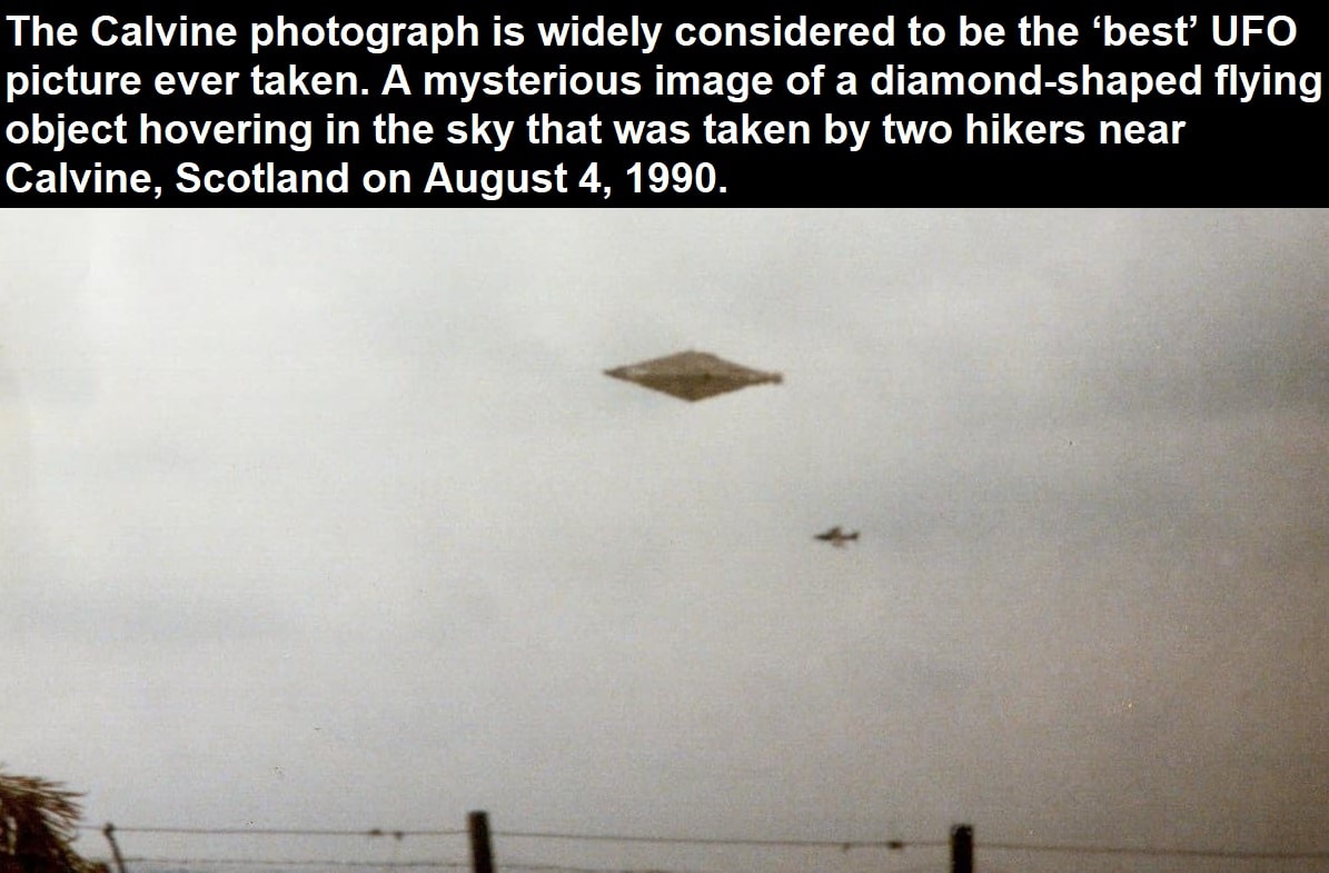 Calvine UFO Photo - World’s ‘best ever’ UFO image taken in Scotland 1990
