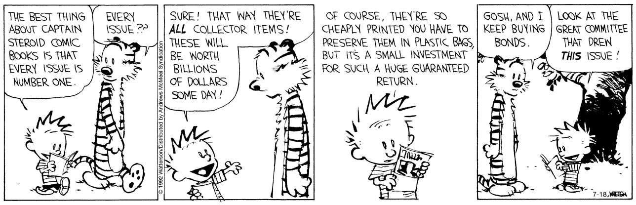 From the legendary Bill Watterson. Still relevant today…