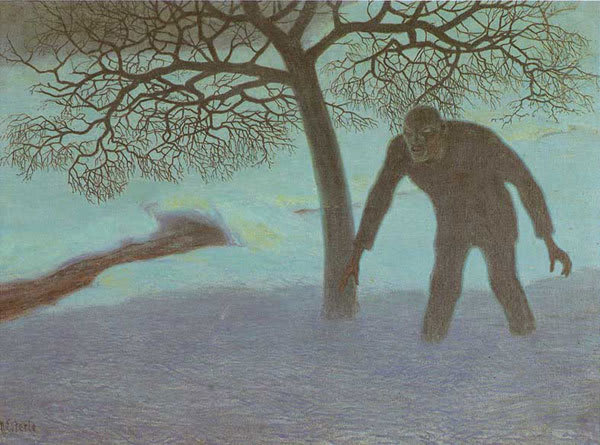 Max von Esterle - Winternacht (Erinnerung an Georg Trakl), 1914