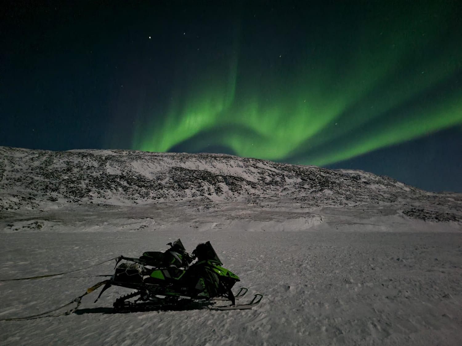 Had to stop and snap of pic of the northern lights while on our way to ...