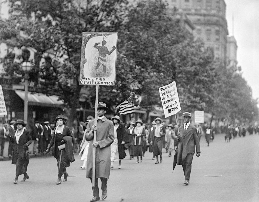 Thousands of black Americans silently march on Washington to demand the ...