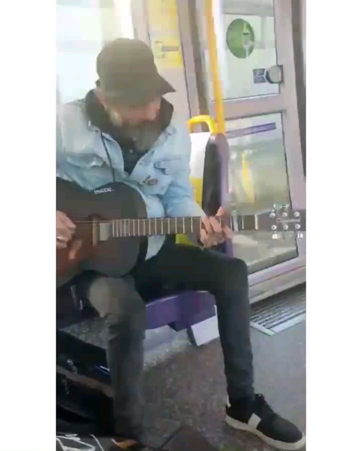 Irish singer Mick McLoughlin sings "You've Got a Friend in Me" to an ...