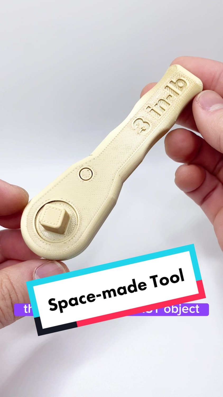 This was the first tool designed on earth and made in space! You can ...